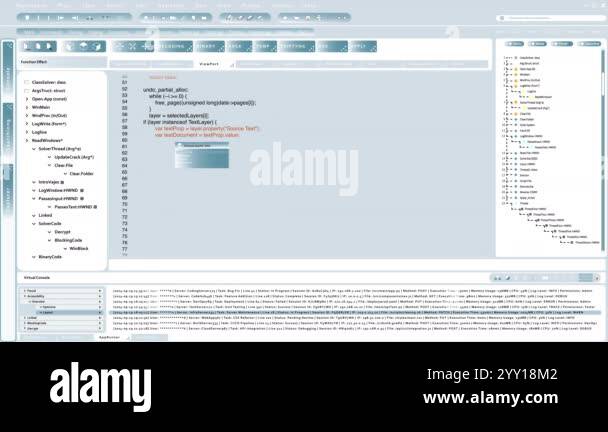 Mockup Interface Of Javascript Computer Programming Code Being Written Used For Databases