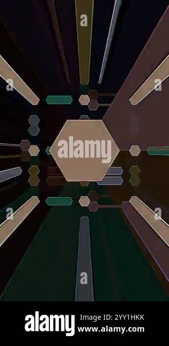 3D animation vertical beautiful video colorfull abstract bright light ...