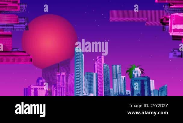 Downtown Miami cityscape view with condos and office buildings against ...