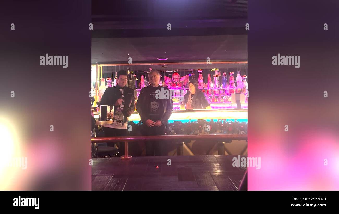 Urn containing ashes of Motorhead's Lemmy placed behind bar at ...