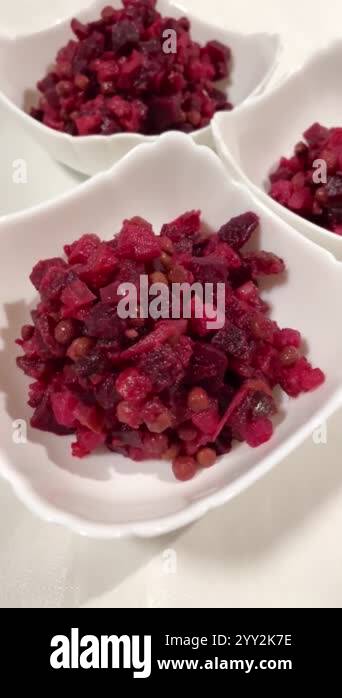 Vinaigrette, boiled vegetables, Ukrainian national cuisine, Ukrainian ...