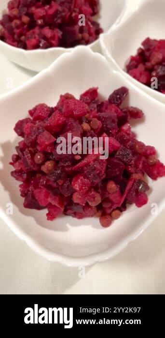 Vinaigrette, boiled vegetables, Ukrainian national cuisine, Ukrainian ...