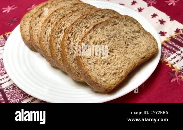 Bread with bran, bran bread, Ukraine, Ukrainian, flour, bran, table ...