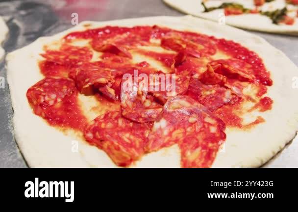 Making Naples Pizza in the street Stock Video Footage - Alamy