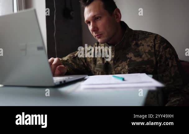 Sign, contract or hands writing on army application, paper or form ...