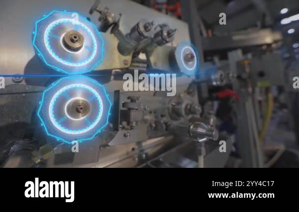 Cable manufacturing facility. Wire cable manufacture Stock Video ...