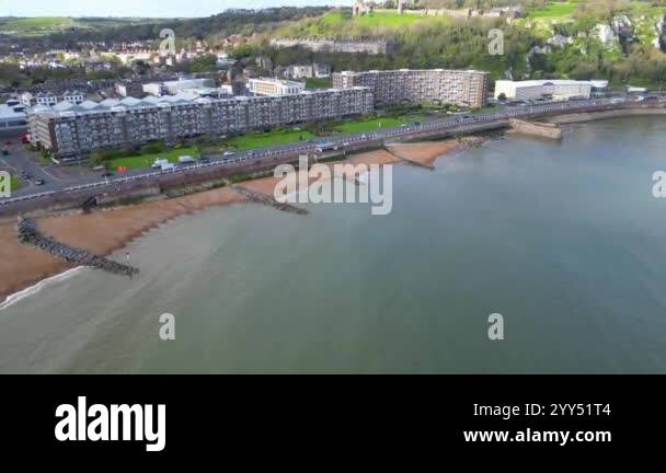 High Angle View of Dover Sea Port of England United Kingdom During ...