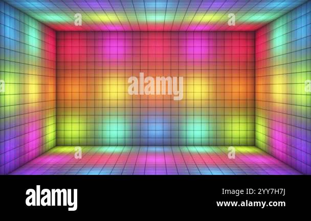 Broadcast Hi-Tech Blinking Illuminated Cubes Room Stage, Multi Color ...