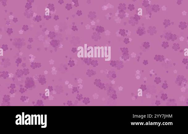 Abstract floral pattern video background with animated light purple ...