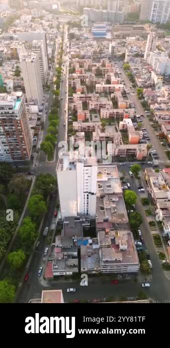 Old residence surrounded by modern buildings in the middle of a big ...