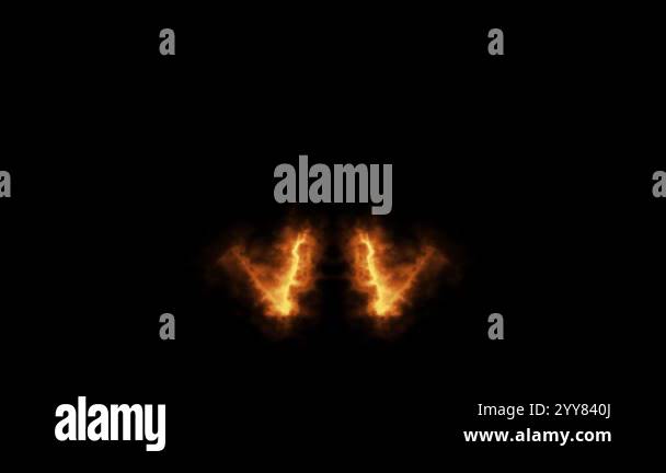 fiery lines on fire green screen background Stock Video Footage - Alamy