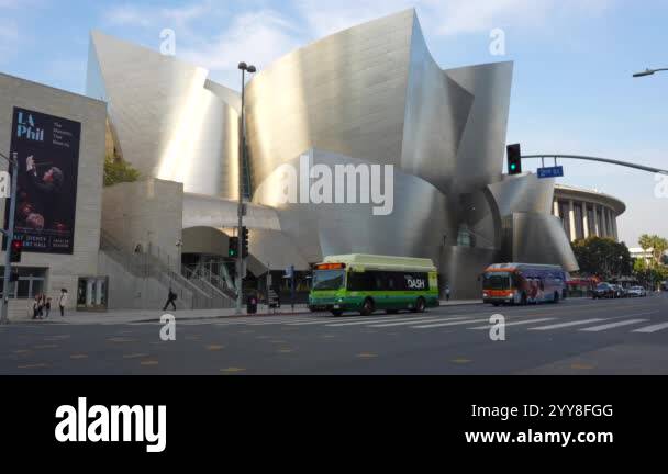 Los Angeles, California - December 4, 2024: Busy street in front of ...