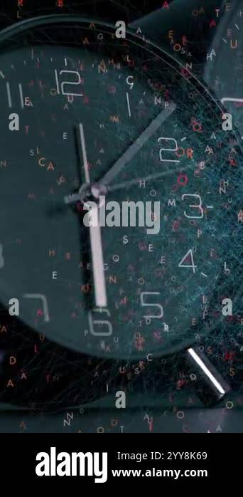 An imaginative and creative depiction featuring clock faces creatively ...