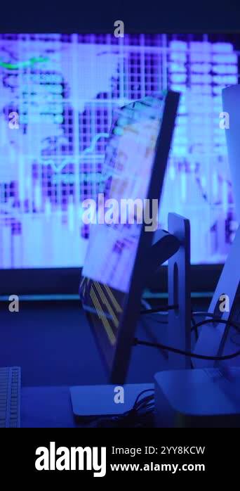 A modern, sleek computer monitor displayed within a vibrant digital ...