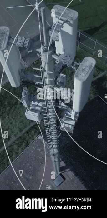 A comprehensive and detailed aerial view perspective of a ...