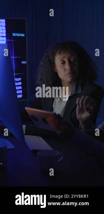 A skilled professional woman delivering insightful data presentations ...