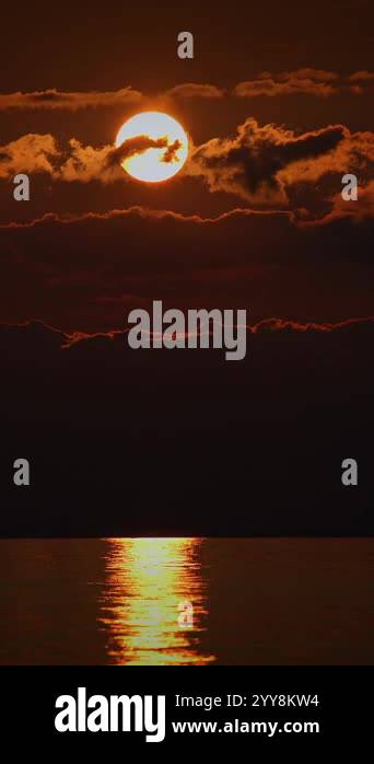 A stunningly breathtaking sunset scene that beautifully reflects an ...