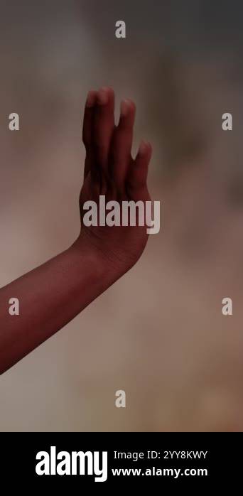 A beautifully artistic capture showcasing a hand gesture that ...