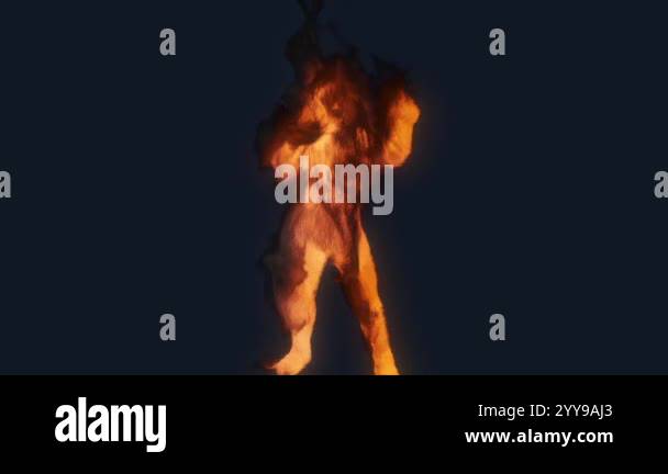 3d Animation of an MMA fighter spirit training. Fighter created from ...