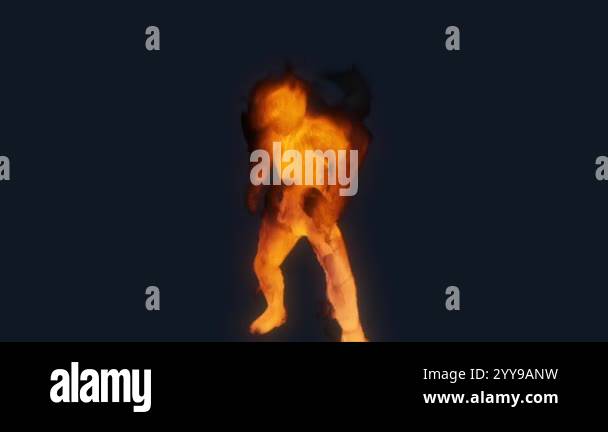 3d Animation of an MMA fighter spirit training. Fighter created from ...