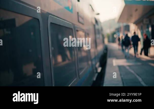 Blurry passengers waiting trains Stock Videos & Footage - HD and 4K ...