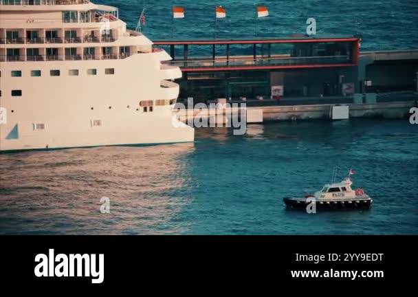 Monte Carlo, Monaco - October 14, 2024: Small boat moving on the sea ...