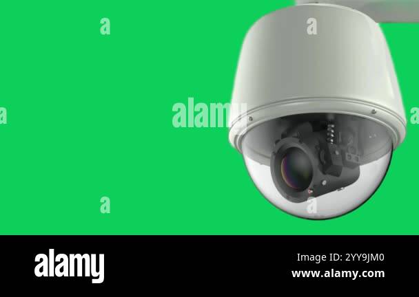 Revolutionary CCTV security camera with green screen technology and 360 ...