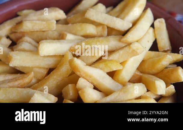 child hand pick french fries Stock Video Footage - Alamy