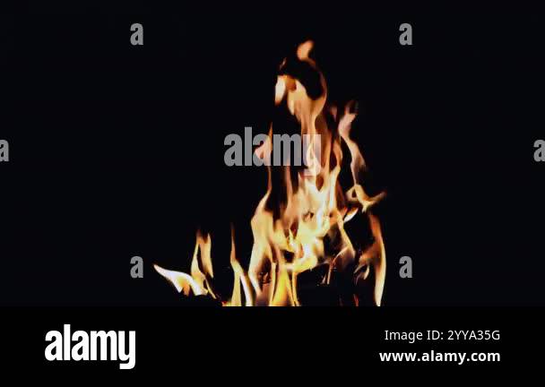 A captivating and mesmerizing display of flickering flames dancing ...