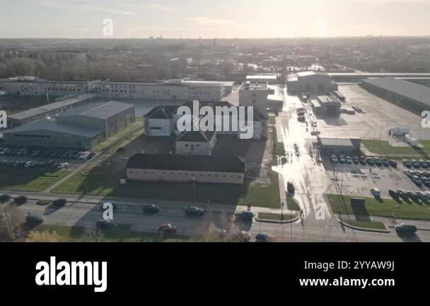 Siauliai, Lithuania - 13th november, 2024: aerial new military Margiris ...