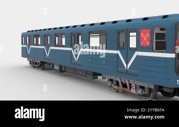 metro train engine model with white background Stock Video Footage - Alamy