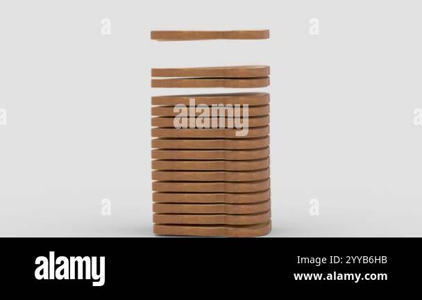 bread packet fall with white background Stock Video Footage - Alamy