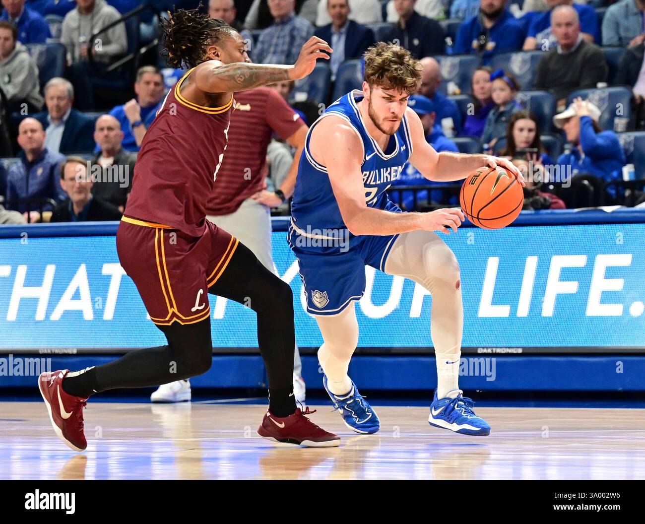 ST. LOUIS, MO - MARCH 01: Saint Louis guard Gibson Jimerson (24) drives ...