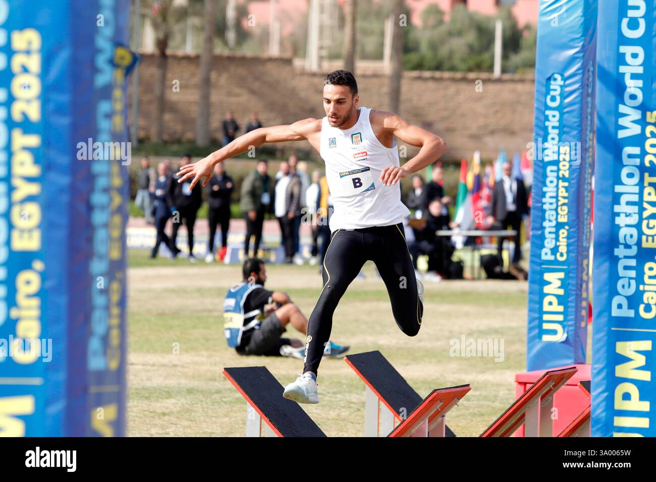 Cairo, Egypt. 1st Mar, 2025. Mohanad Shaban of Egypt competes in the ...