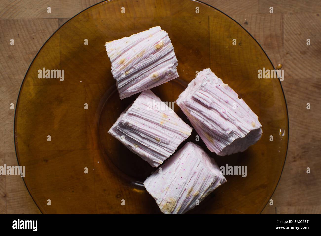 Overhead view of Nigerian Balewa candy, top view of hausa alewa candy ...