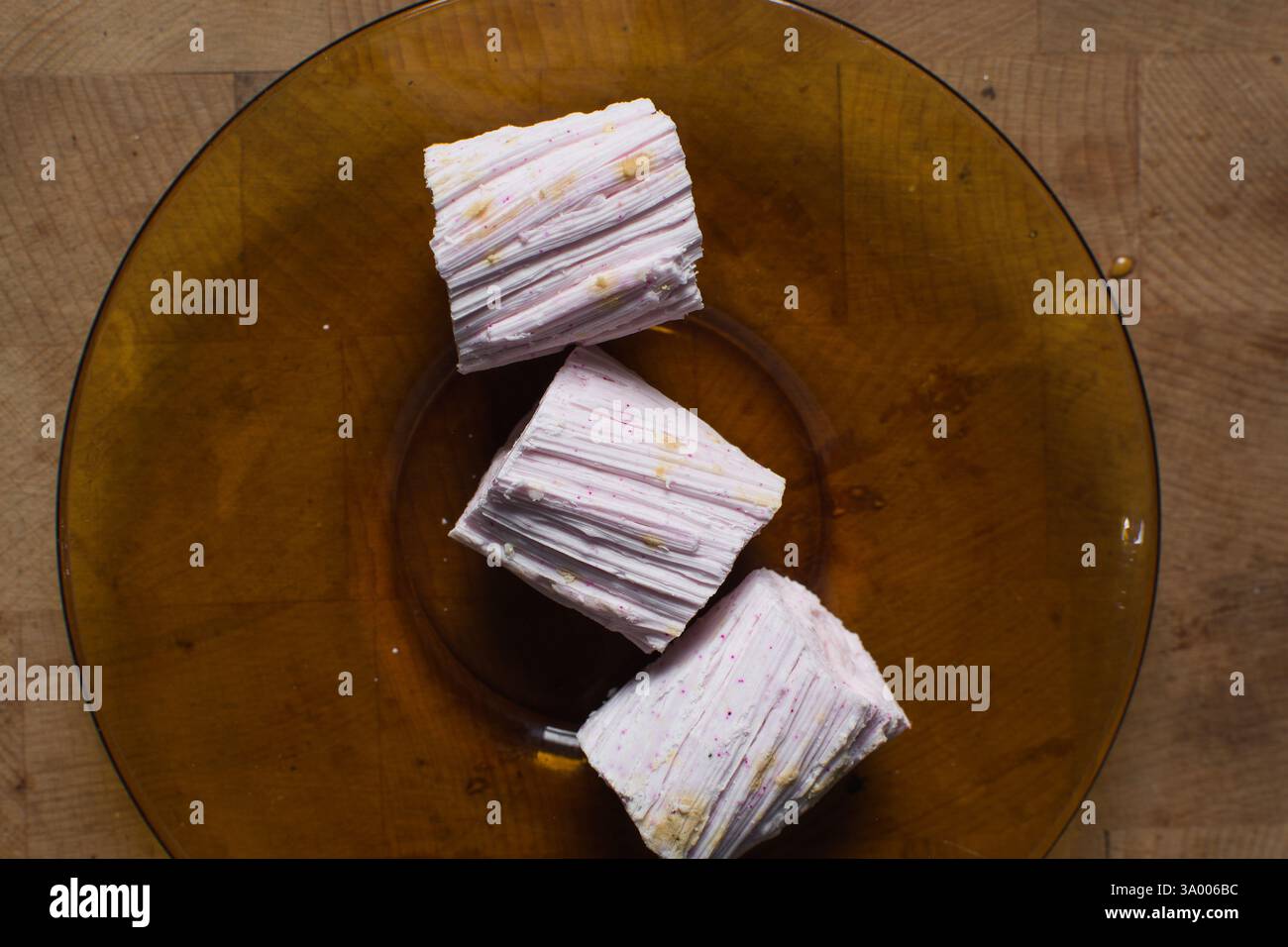 Overhead view of Nigerian Balewa candy, top view of hausa alewa candy ...