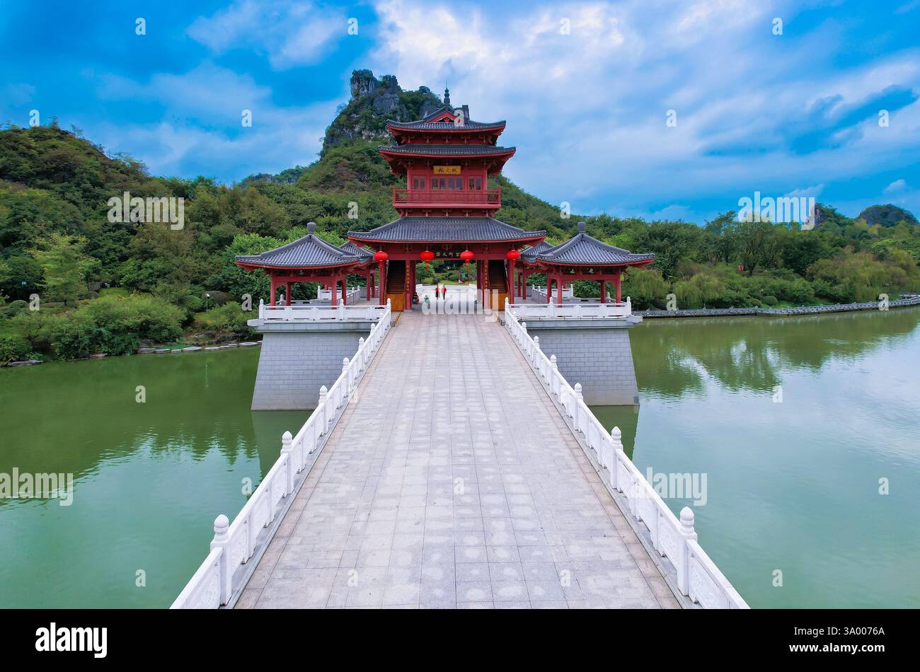 Aerial view of Shanshui Park, Guilin, Guangxi, China Stock Photo - Alamy