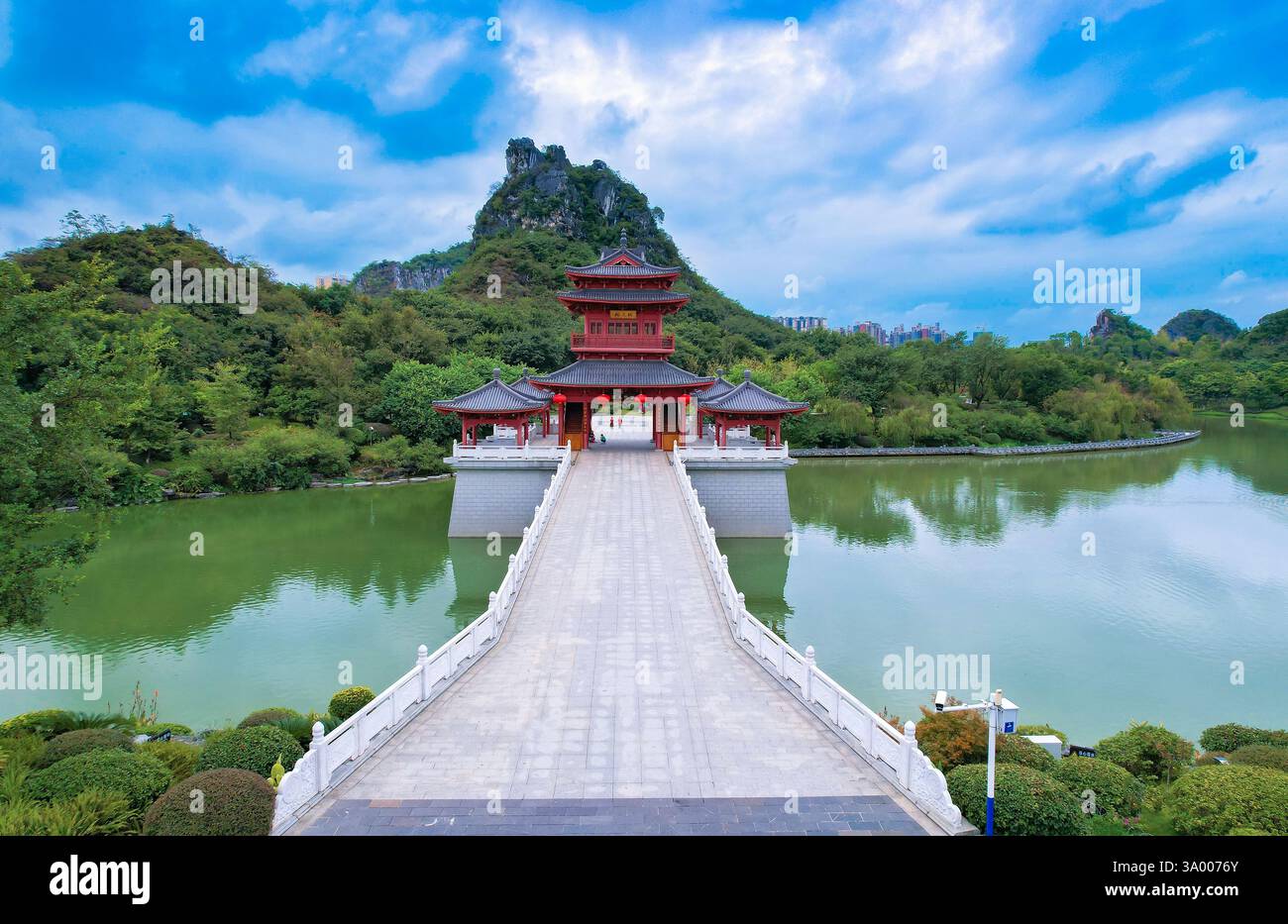Aerial view of Shanshui Park, Guilin, Guangxi, China Stock Photo - Alamy