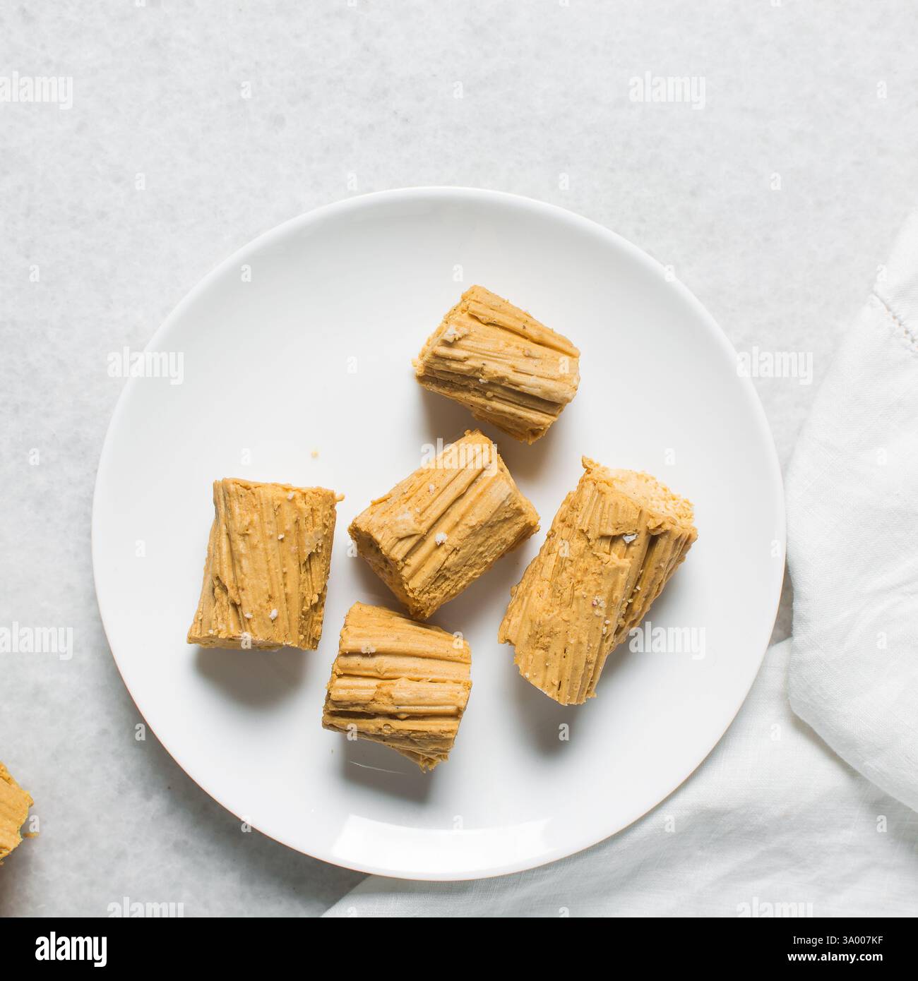 Overhead view of Nigerian Balewa candy, top view of hausa alewa candy ...