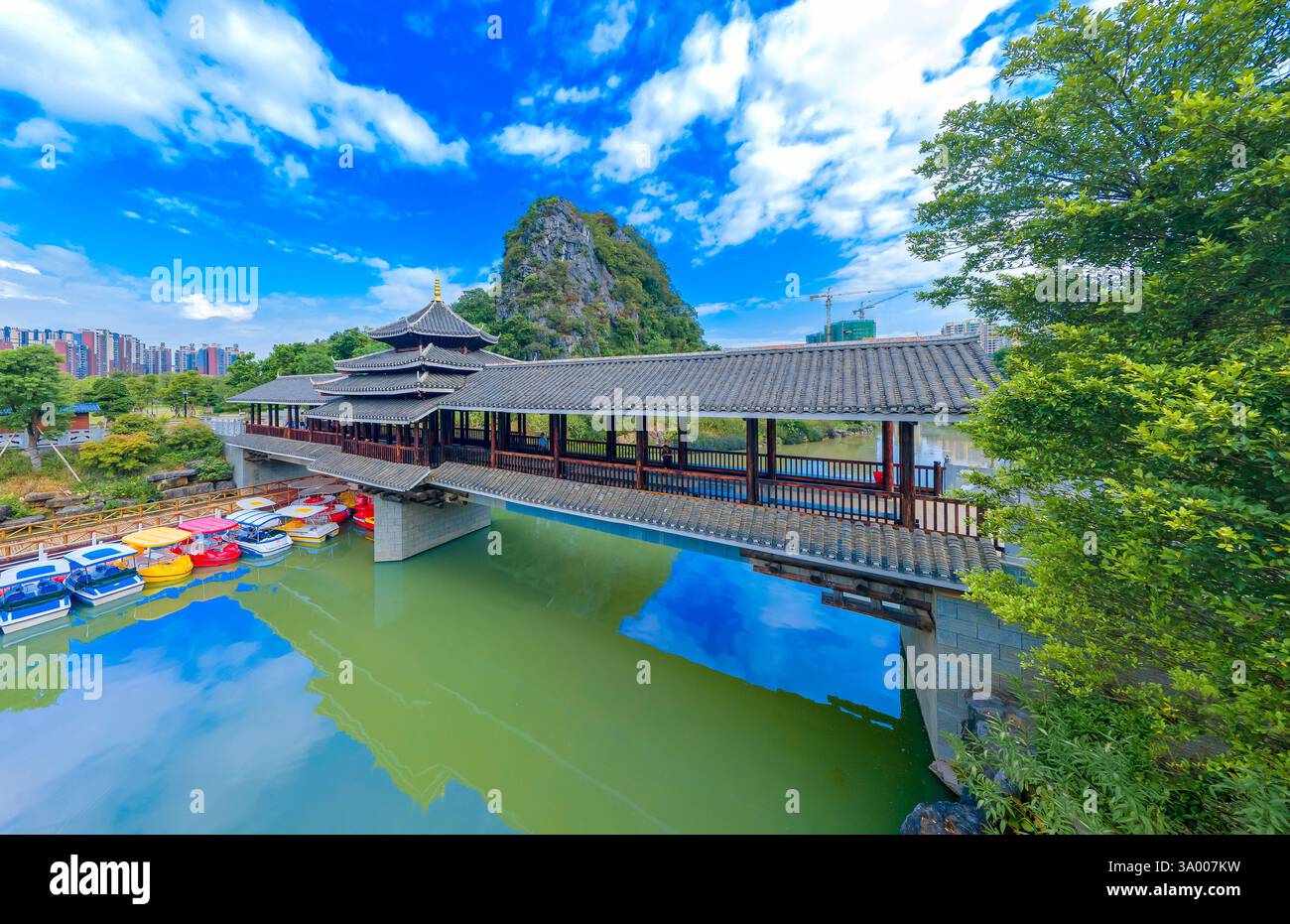 Aerial view of Shanshui Park, Guilin, Guangxi, China Stock Photo - Alamy