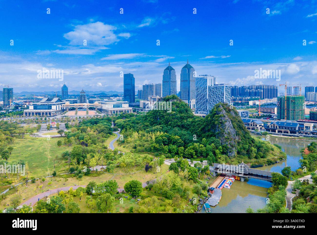 Aerial view of Shanshui Park, Guilin, Guangxi, China Stock Photo - Alamy