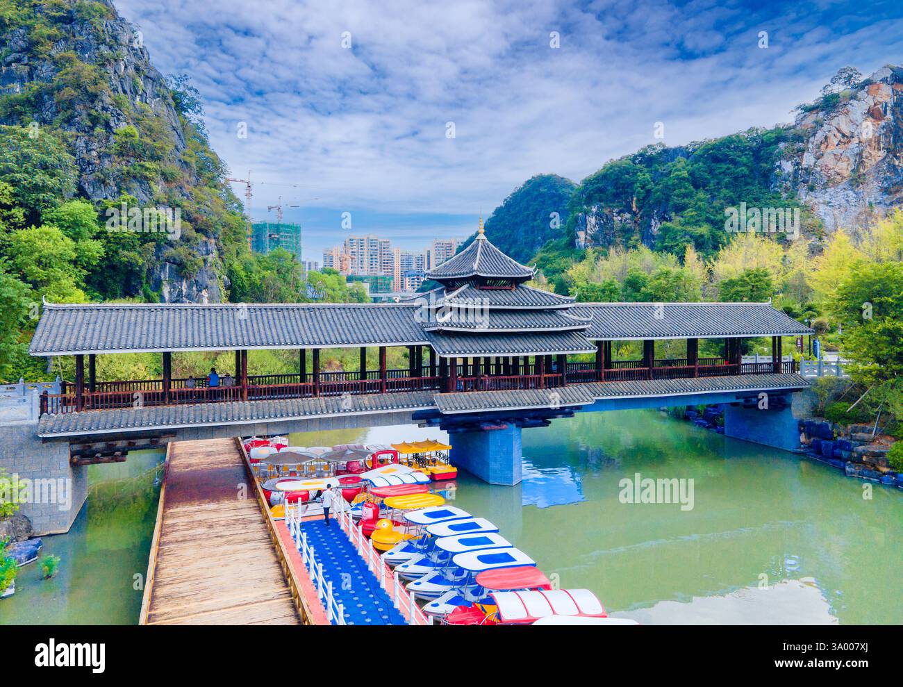 Aerial view of Shanshui Park, Guilin, Guangxi, China Stock Photo - Alamy