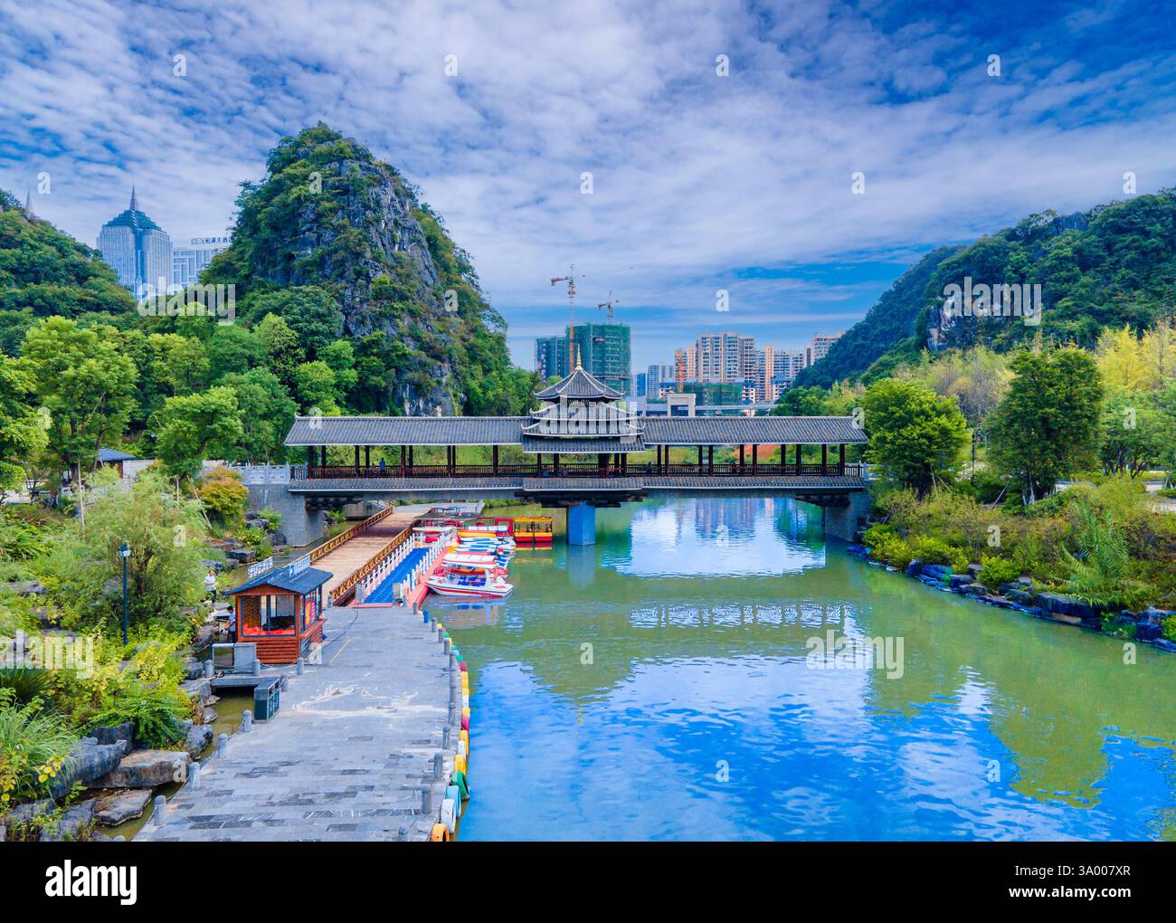 Aerial view of Shanshui Park, Guilin, Guangxi, China Stock Photo - Alamy