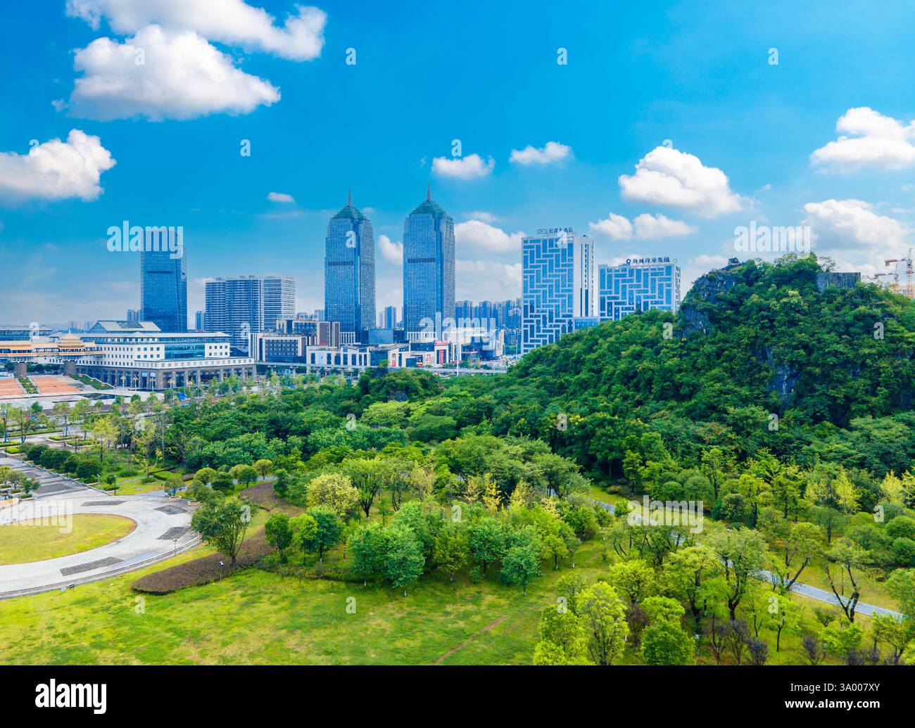 Aerial view of Shanshui Park, Guilin, Guangxi, China Stock Photo - Alamy