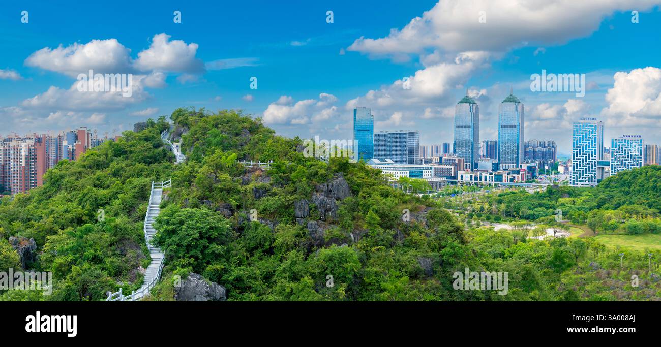 Aerial view of Shanshui Park, Guilin, Guangxi, China Stock Photo - Alamy