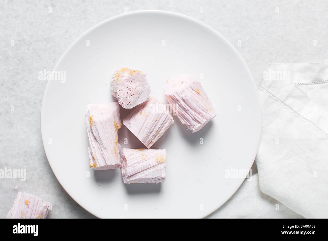 Overhead view of Nigerian Balewa candy, top view of hausa alewa candy ...