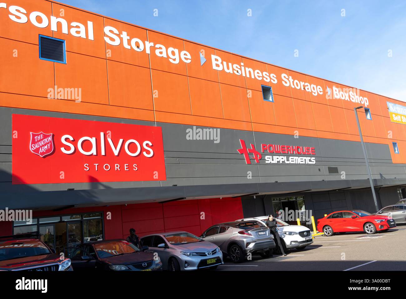 Liverpool Sydney Australia, large retail park with car parking at ...