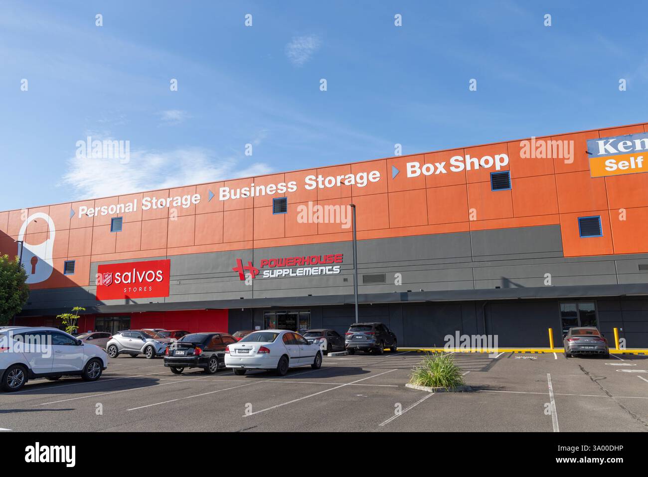 Liverpool Sydney Australia, large retail park with car parking at ...