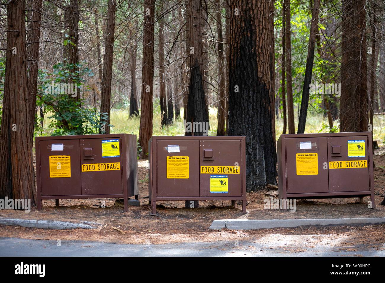 Yosemite National Park, California - Food storage lockers in Yosemite ...