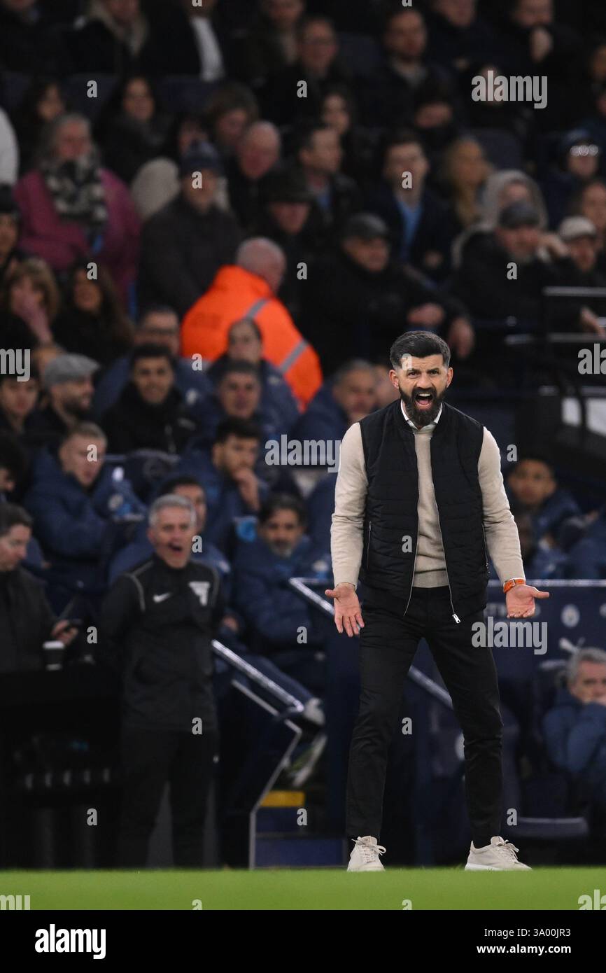 Plymouth Argyle manager Miron Muslic during the Manchester City FC v ...